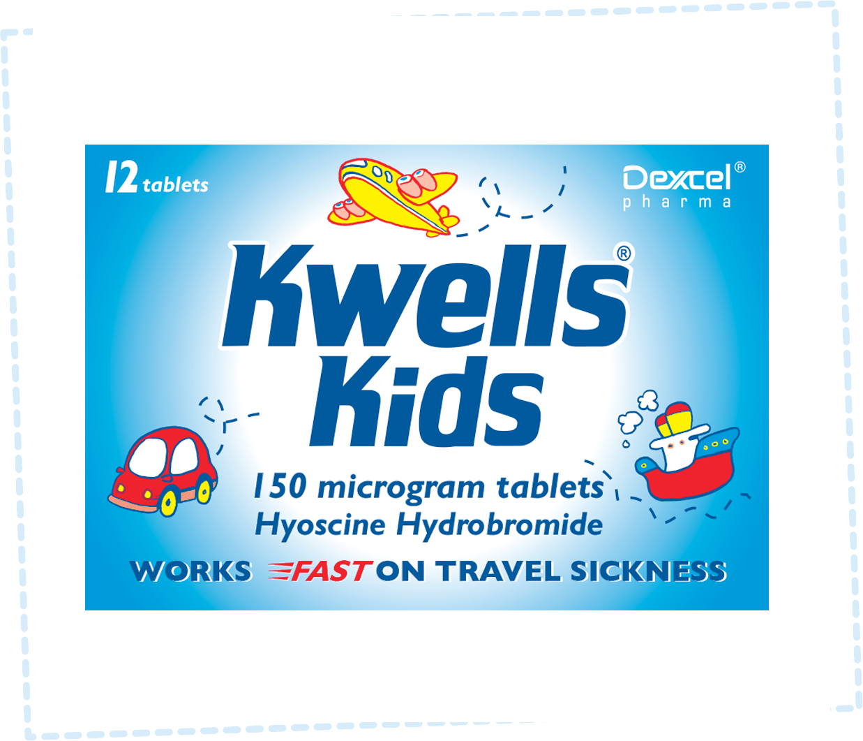 Travel Sickness Tablets for Kids | 150mg Tablets | Kwells